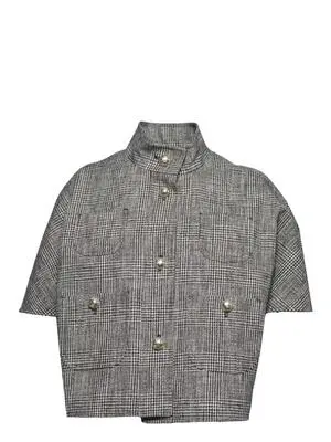 Max Mara Patterned Cotton Jacket - Black