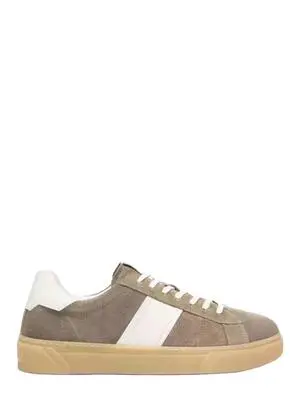 NEROGIARDINI Suede Stripe Sneakers - Grey