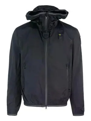 BLAUER. Zip-up Hooded Jacket - Black
