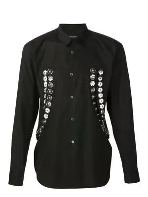 Comme Des Garçons Buttoned Panel Shirt - Black