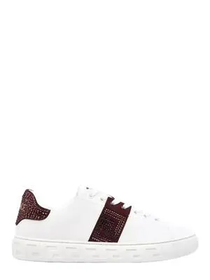 Versace Leather Sneakers - White