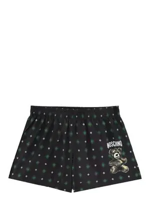 Moschino Teddy Swim Shorts - Black