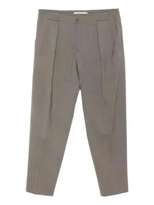 BRIGLIA 1949 Portobellos Pleated Trousers Brown