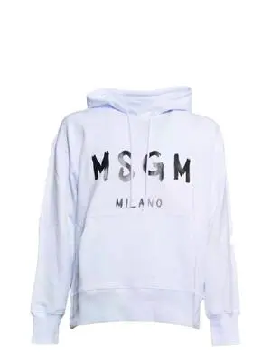 MSGM Logo Hoodie - White
