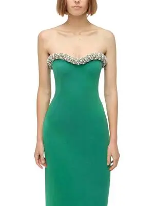 Simkhai Riona Bustier Gown Green