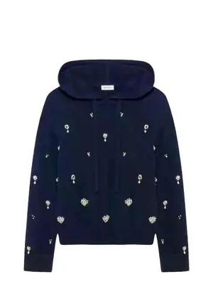 Simkhai Crystal-embellished Hoodie - Blue