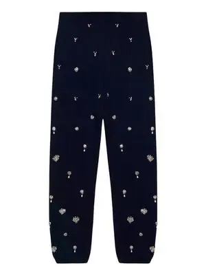 Simkhai Kandace Crystal-embellished Trousers - Blue