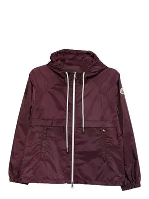 Moncler Coquelicot Hooded Zip Jacket - Red