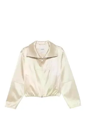 Nanushka Boxy Funnel Neck Jacket - Neutrals