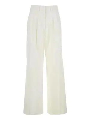 PT TORINO Frankie Pleated Trousers - White