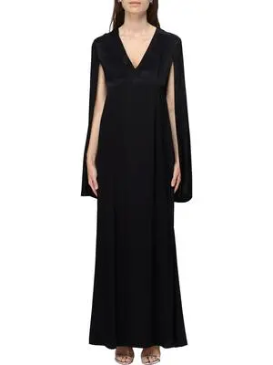 TWINSET Satin Long Dress - Black