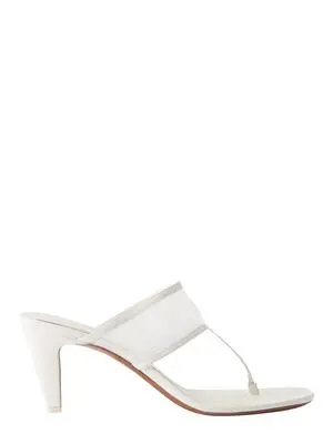 NEOUS Vena 65 Leather-Trimmed Mesh Sandals