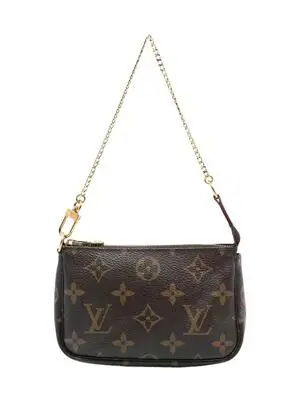 LOUIS VUITTON 2019 Monogram Mini Pochette Accessoires - Brown