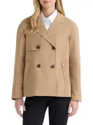 Hunter Tina Double Breasted Short Trench Coat - British Tan