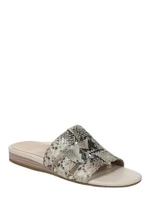 Vionic Glendora Slide Sandal - Cream Snake