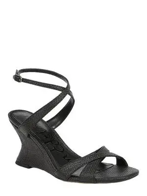 Sam Edelman Ankle Strap Wedge Sandal Black