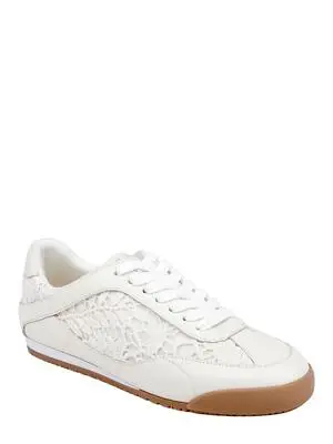 Badgley Mischka Wylie Low Top Sneakers - Cream Crochet