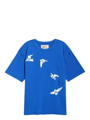 RC OUTDOOR SUPPLY Birds Graphic Cotton T-shirt - Cobalt