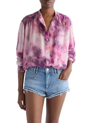 Isabel Marant Mexica Tie Dye Cotton Shirt - Pink