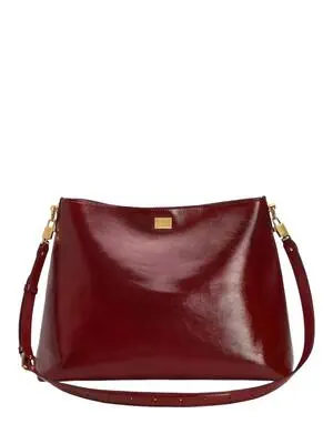 Dolce & Gabbana Vittoria Leather Cross Body Bag - Red
