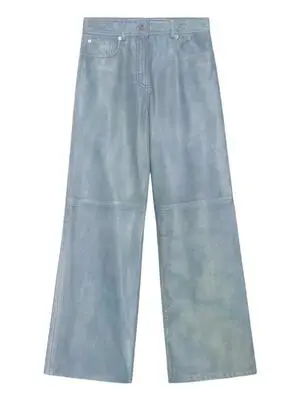 STAND STUDIO Mylah Panelled Wide Leg Trousers - Blue