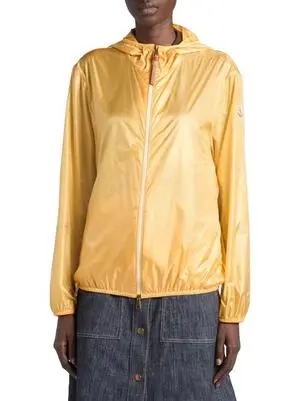 Moncler Fegeos Hooded Windbreaker Jacket - Yellow