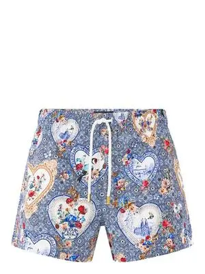 Camilla Short Length Boardshorts With Elastic Waist - The Pottery Parlour