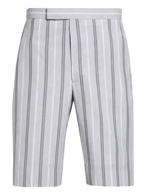 Thom Browne Fit 1 Stripe Backstrap Shorts - Medium Grey