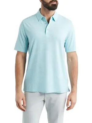 Johnston & Murphy Xc® Apex Performance Polo - Aqua Heather