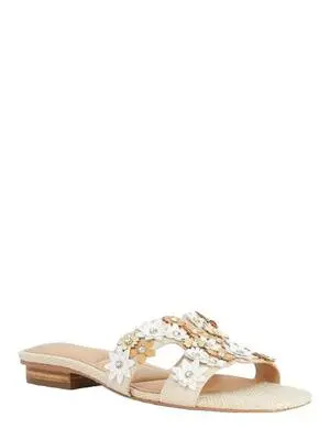 Dune London Loupes Slide Sandal - Ecru