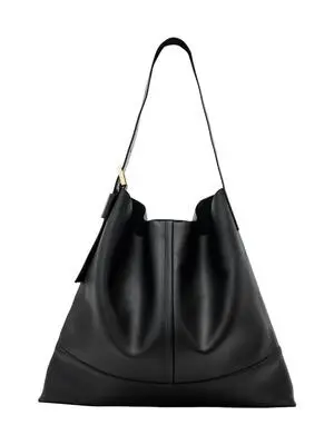 ALLSAINTS Asha Medium Leather Shoulder Bag - Black