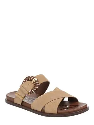 Sam Edelman Lucy Buckle Strap Sandal Bamboo Brown