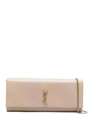 Saint Laurent Kate Clutch Bag - Neutrals