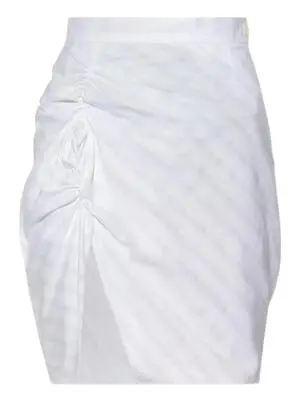 VIVIENNE WESTWOOD Striped Gathered Skirt - Silver