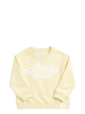 BITS & BOWS Crewneck Southern Belle Sweatshirt - Yellow
