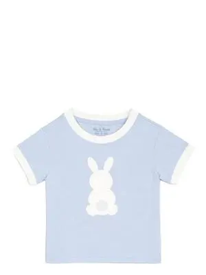 BITS & BOWS Cottontail Bunny T-shirt - Blue