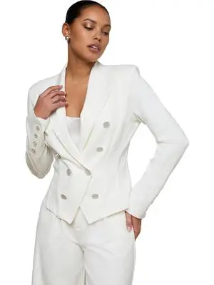 L'Agence Emerson Structured Blazer - Ivory