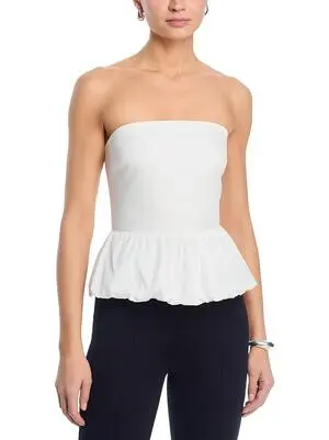 LUCY PARIS Ariana Strapless Top - White