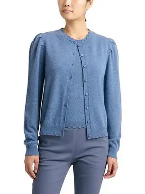 CARTOLINA Lucy Cashmere Cardigan Gallery Blue
