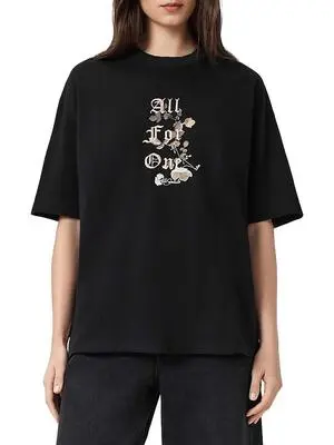 ALLSAINTS Oneness Etta Tee Black