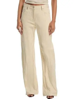 Helmut Lang Crushed High-rise Bootcut Jeans - Muslin