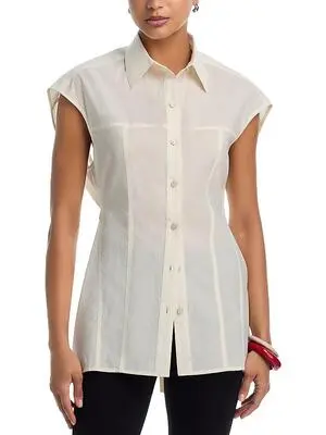 Helmut Lang Seamed Work Shirt - Winter White