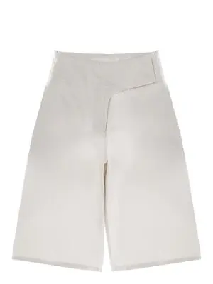 Ami Belted Wide-fit Shorts - White