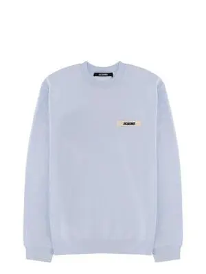 Jacquemus Grosgrain Logo Sweatshirt - Azure