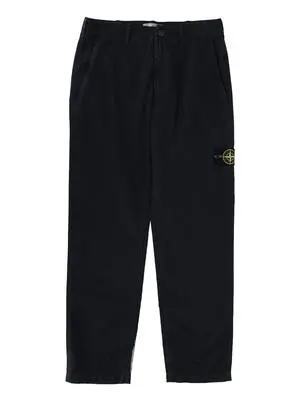 Stone Island Logo Patch Pants - Blue