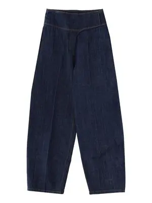 Ami Belted Balloon Fit Jeans - Blue