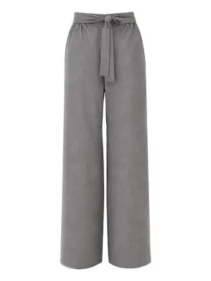 Max Mara Salpa Wide-leg Pants - Grey