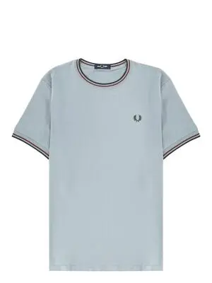 Fred Perry T-shirt With Logo - Azure