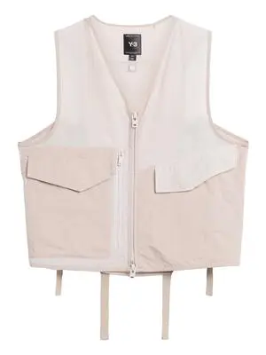 Y3 Vest With Pockets - Beige