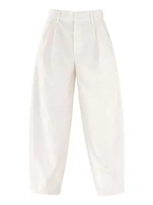 ALYSI Silk Tailored Pants - White